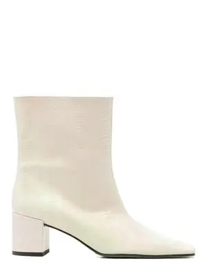 CASTAGNA Textured Ankle Boots - Neutrals