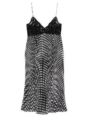 Ermanno Scervino Lace Panel Midi Dress - Black