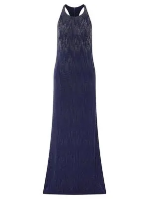 Ralph Lauren Claeton Crystal-embellished Gown - Blue