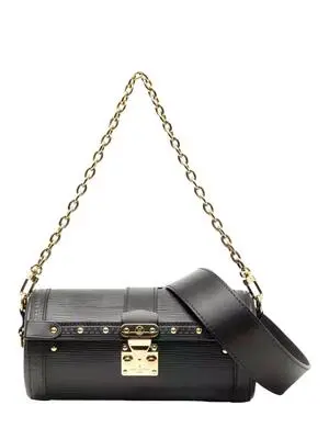 LOUIS VUITTON Epi Papillon Trunk Satchel - Black
