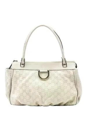 Gucci 189831 Abbey D-ring Tote Bag - White