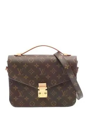 LOUIS VUITTON 2017 Monogram Pochette Metis Satchel - Brown