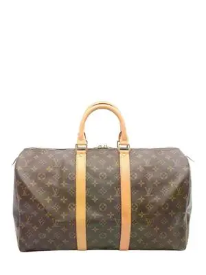 LOUIS VUITTON 1999 Monogram Keepall 45 Travel Bag - Brown