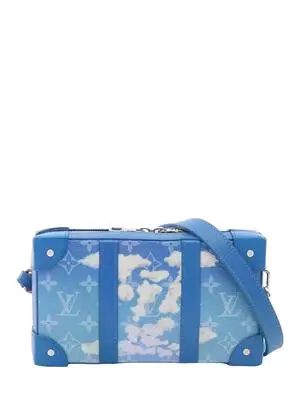 LOUIS VUITTON Monogram Clouds Soft Trunk Wallet On Chain - Blue