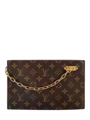 LOUIS VUITTON Legacy Chain Monogram Canvas Clutch - Brown