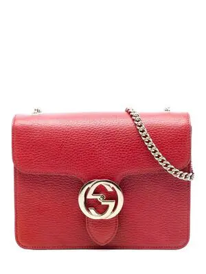 Gucci Interlocking G Crossbody Bag - Red