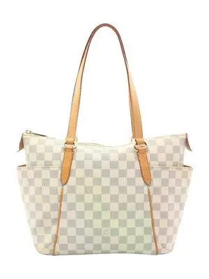 LOUIS VUITTON 2009 Damier Azur Totally Pm Tote Bag - White