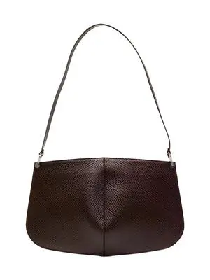 LOUIS VUITTON 2001 Epi Demi Lune Pochette Shoulder Bag - Brown