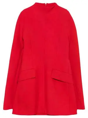 Sportmax Mock Neck Pocket Mini Dress - Red