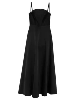 Roland Mouret Crystal-embellished Maxi Dress - Black