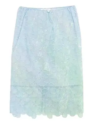 Cecilie Bahnsen Bria Midi Skirt - Blue
