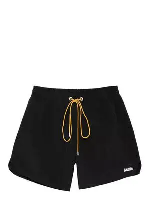 Rhude Logo Swim Shorts - Black