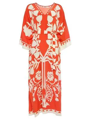 ERES Holi V-neck Kaftan - Red