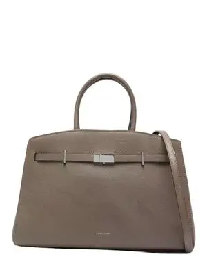DEMELLIER Medium Hudson Grained Tote Bag - Neutrals