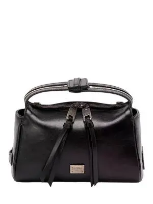 Dolce & Gabbana Zip-fastening Leather Tote - Black