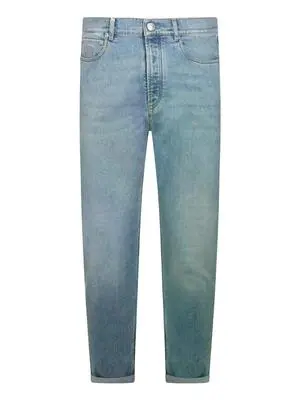 Brunello Cucinelli Logo-patch Jeans - Blue