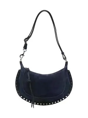 Isabel Marant Oskan Moon Studded Shoulder Bag - Blue