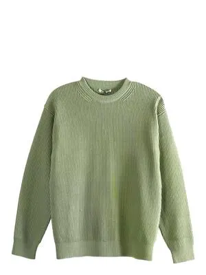Auralee Ribbed Knitwear - Green