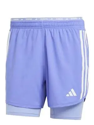 Adidas Own The Run 3-stripes In1 Shorts - Semi Cobalt Blue