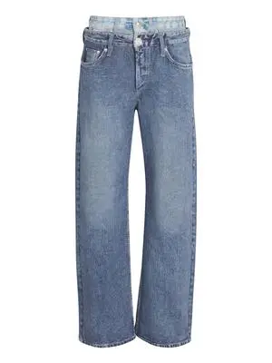 Rag & Bone Miramar Logan Straight Jeans - Blue