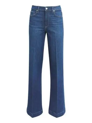 Paige Leenah Wide-Leg Jeans Blue
