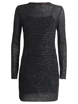 Missoni Sequinned Mini Dress - Black