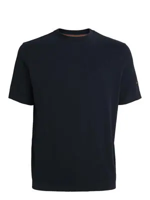 Paul Smith Organic Cotton Logo T-shirt - Blue
