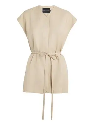 Camilla And Marc Noguchi Tie-waist Vest - Beige