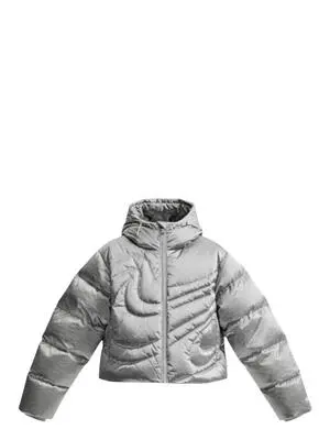 Nike Sportswear Swoosh Series ThermaFIT Oversized Puffer Jacket Metallic Silver/light Smoke Grey