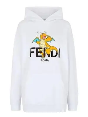 Fendi X Fragment X Pokemon Dragonite Sweatshirt - White