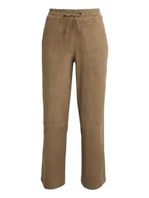 ARMA Suede Blair Straight Trousers - Green