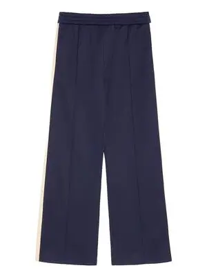 Valentino Garavani Jersey Wide-leg Sweatpants - Blue