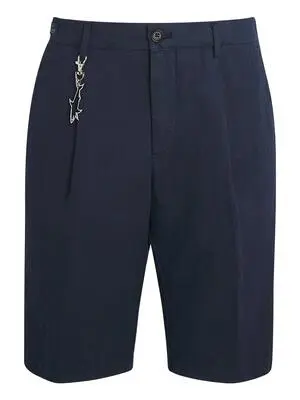 Paul & Shark Cotton-linen Bermuda Shorts - Blue