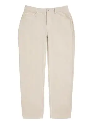 Officine Générale Cotton Corduroy Five-pocket Trousers - White
