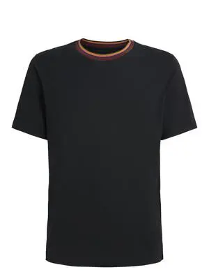 Paul Smith Cotton Artistic Trim T-shirt - Black