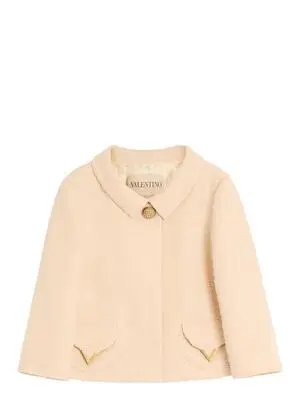 Valentino Garavani Virgin Wool-blend Tweed Jacket - Nude