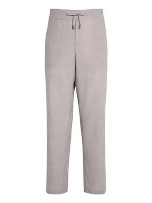 Colombo Cashmere-linen Trousers - Grey