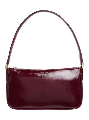 ANINE BING Mini Leather Elly Shoulder Bag - Burgundy