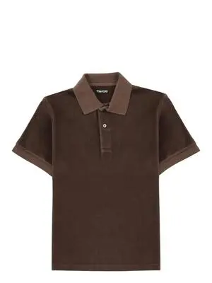 TOM FORD Sweat Polo - Brown