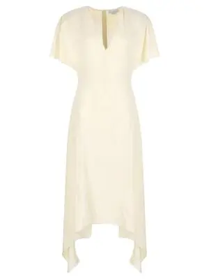 Stella McCartney V-neck Midi Dress - White