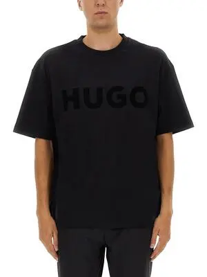 Hugo Oversized Logo T-shirt - Black