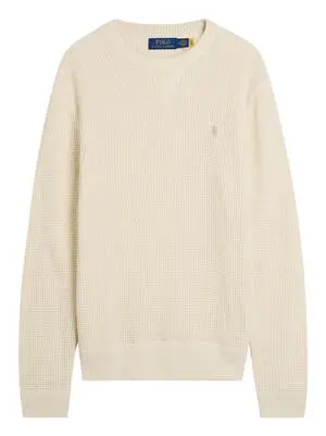 Polo Ralph Lauren Waffle-knit Wool-blend Jumper - Cream