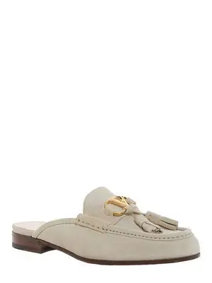 Valentino Garavani Vlogo Tassel Loafer Mules - Shadow Grey