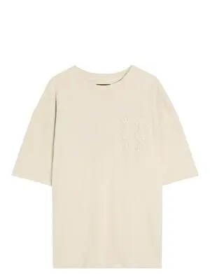 Amiri Quad Logo-appliquéd Cotton T-shirt - Ivory