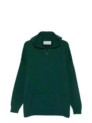 AMARANTO Wool Hoodie - Green
