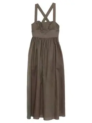 Matteau Crossback Maxi Dress - Brown