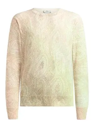 Etro Floral-motif Sweater - Neutrals