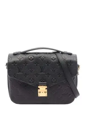 LOUIS VUITTON Monogram Empreinte Pochette Metis - Black