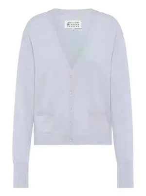 MAISON MARGIELA Wool Cardigan - Blue