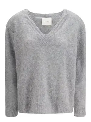 LISA YANG V-neck Leona Sweater - Grey